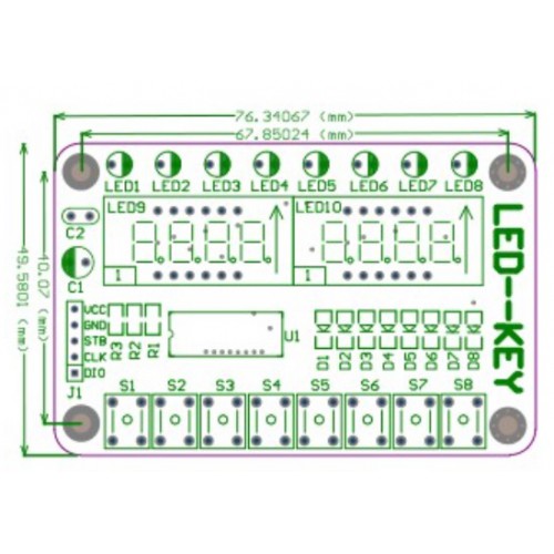 Keypad Display Module TM1638 LED KEY